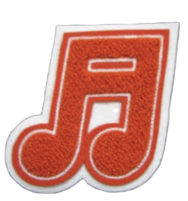 Double Note Patch | Varsity Jackets and Patches